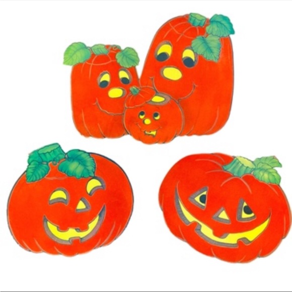 Holiday | Vintage Set Of 3 Flocked Velvet Feeling On One Side Die Cut ...